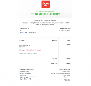 7 Great Examples of a Perfect E-Receipt | Return Path